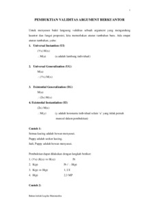 Validitas Argument Berkuantor - Repository